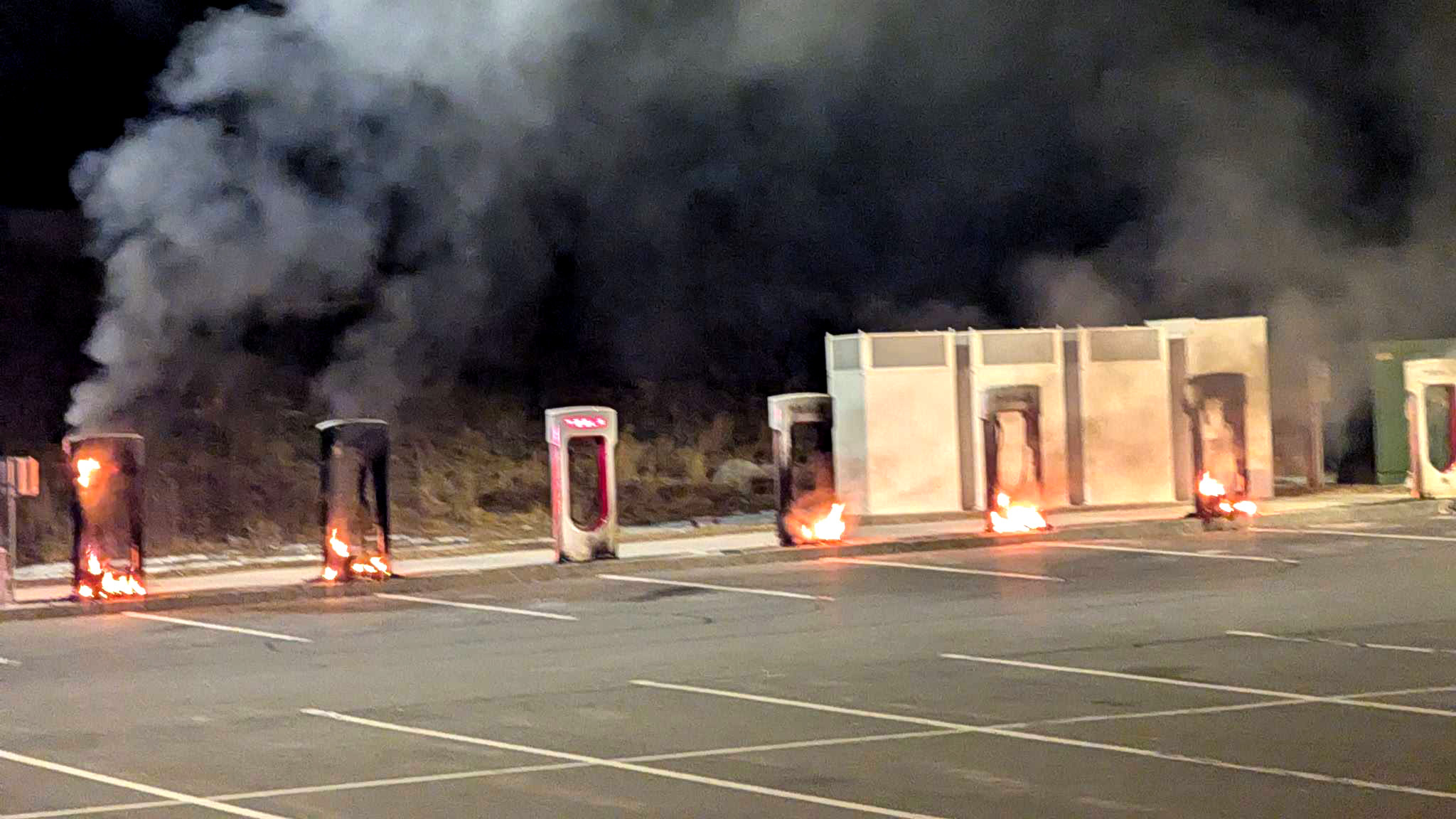 Tesla Superchargers Torched In Massachusetts Raising Alarms Over Arson ...