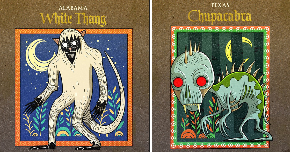 "American Cryptids" — The Most Well Known Mythical Creatures From Every ...