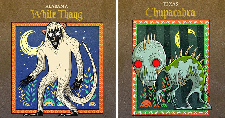 "American Cryptids" — The Most Well Known Mythical Creatures From Every ...