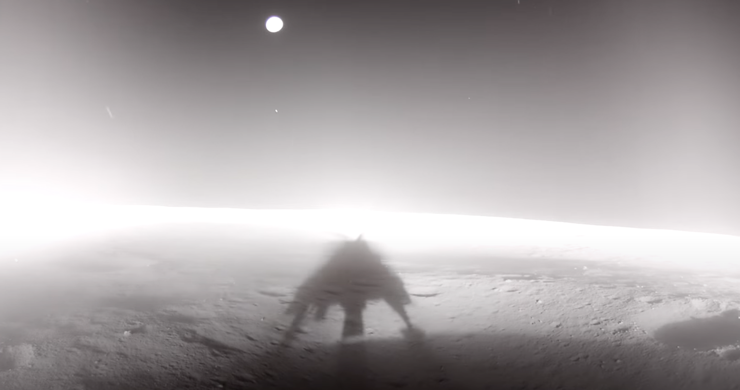 A U.S. spacecraft landed on the moon. You can watch the amazing footage.