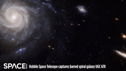 Hubble Space Telescope View Of Barred Spiral Galaxy UGC 678