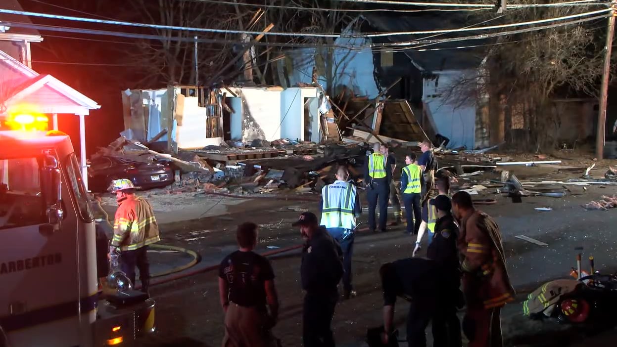 Explosion levels house in Barberton