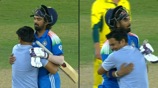 KL Rahul consoles crying Indian fan immediately after hitting match ...