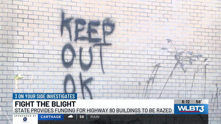 State provides funding to help bring down blighted Highway 80 buildings ...