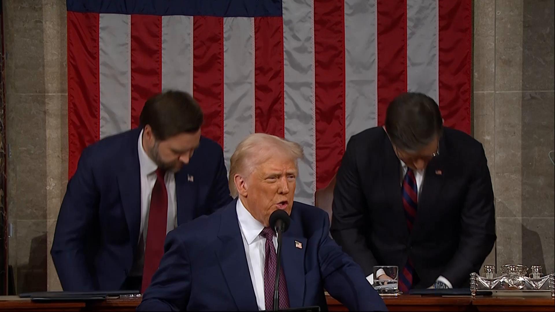 Trump acknowledges Laken Riley and her family during his address to ...