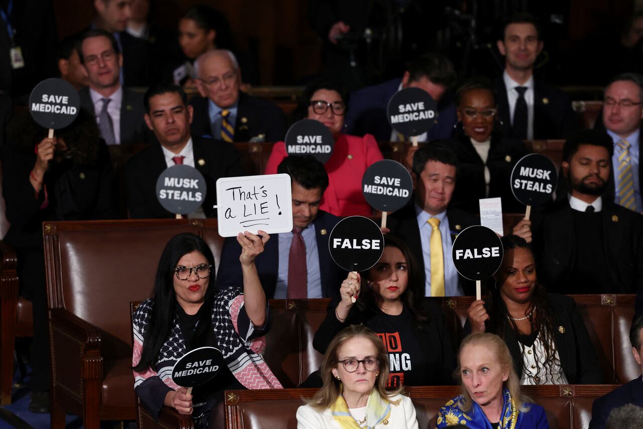 U.S. President Donald Trump defends tariffs in speech to Congress