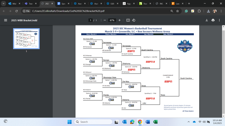 SEC tournament bracket predictions: Staff picks for South Carolina vs Texas