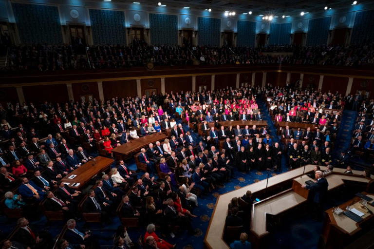 Photos: Trump’s joint address to Congress