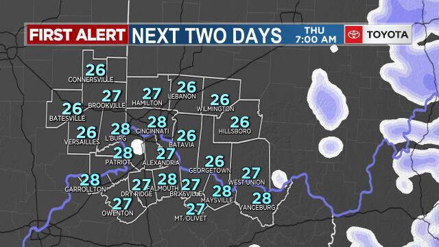 First Alert Weather Day: Rainy, windy Wednesday before snow