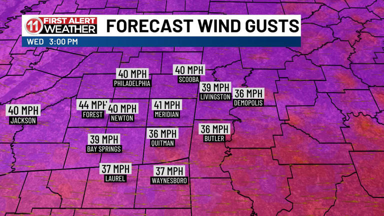 First Alert- Gusty winds continue for Wednesday