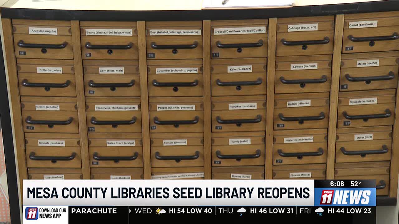 Mesa County Libraries Seed Library reopens