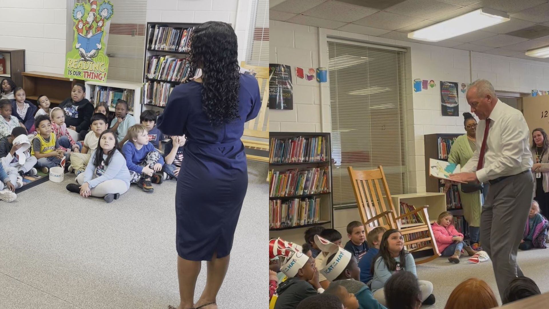 WECT reads to students at East Arcadia Elementary School