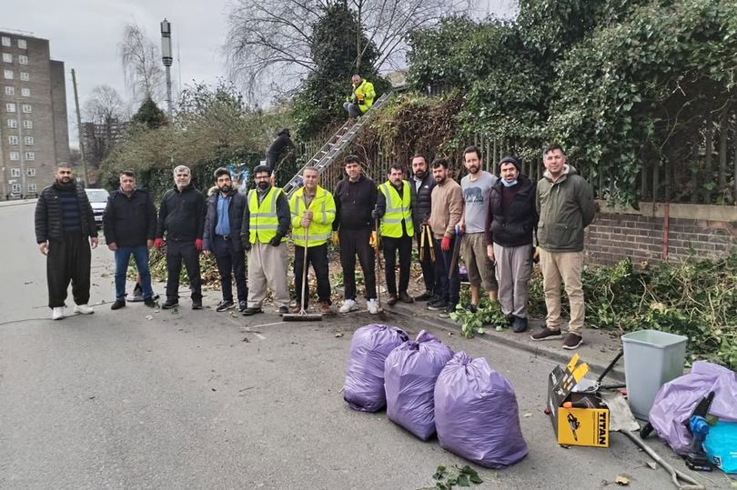Leeds community groups united to clean up 'infamous' overgrown street