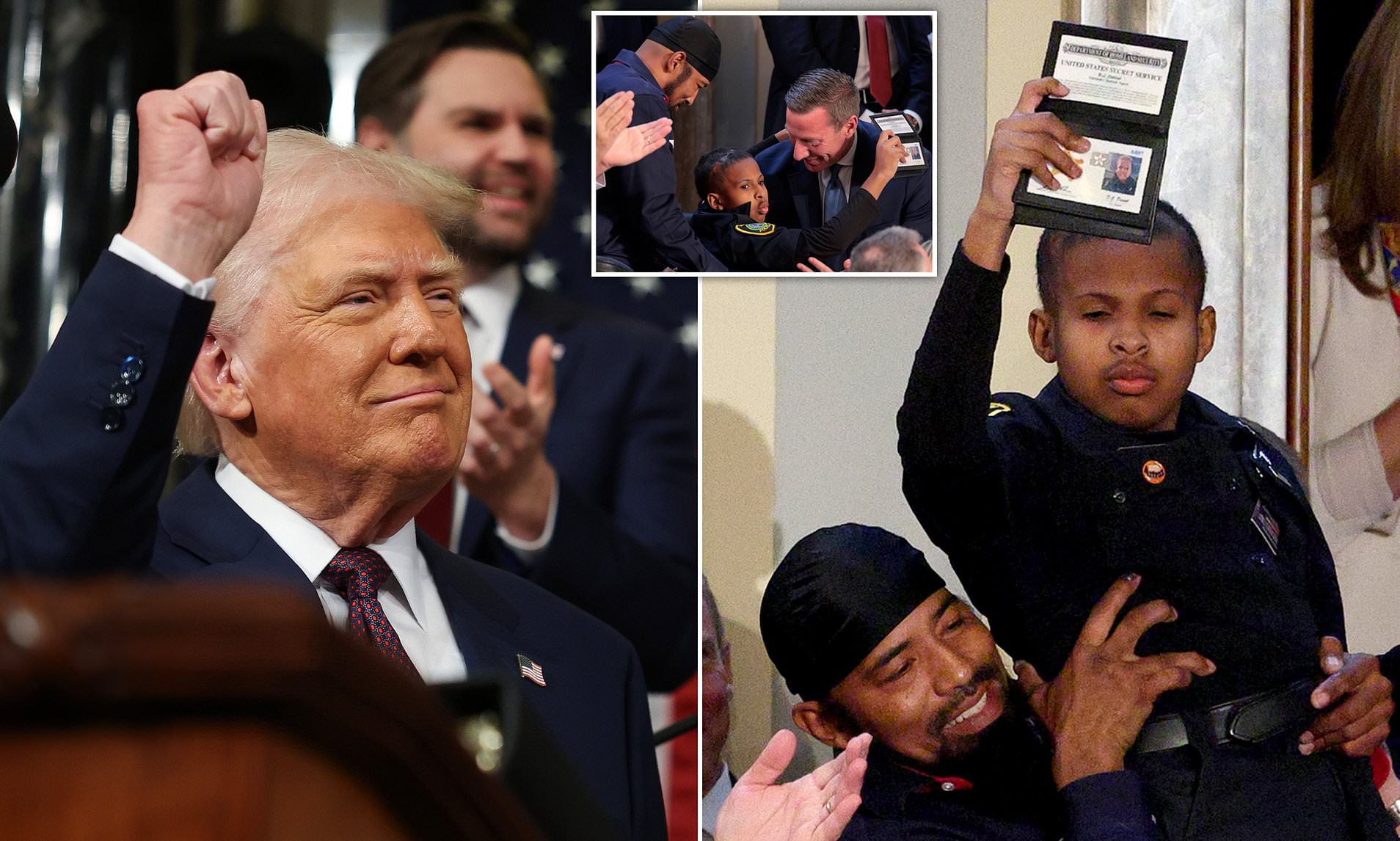 Trump appoints boy with brain cancer an honorary secret service agent