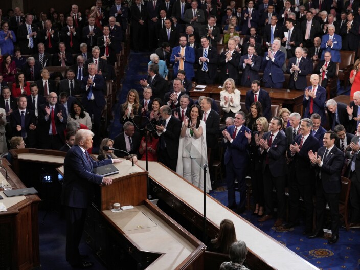 Read NPR's annotated fact check of President Trump's address to Congress