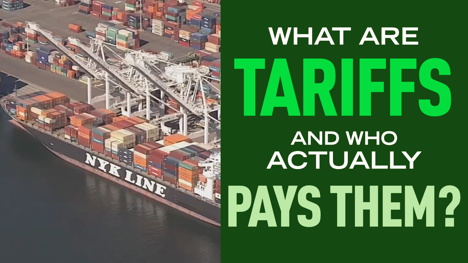 What are tariffs, and who actually pays them? Just One Question!