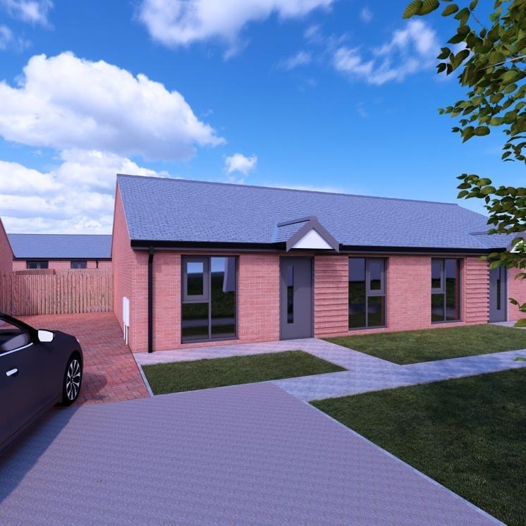 Nine affordable bungalows set to be built at New Hartley in Northumberland