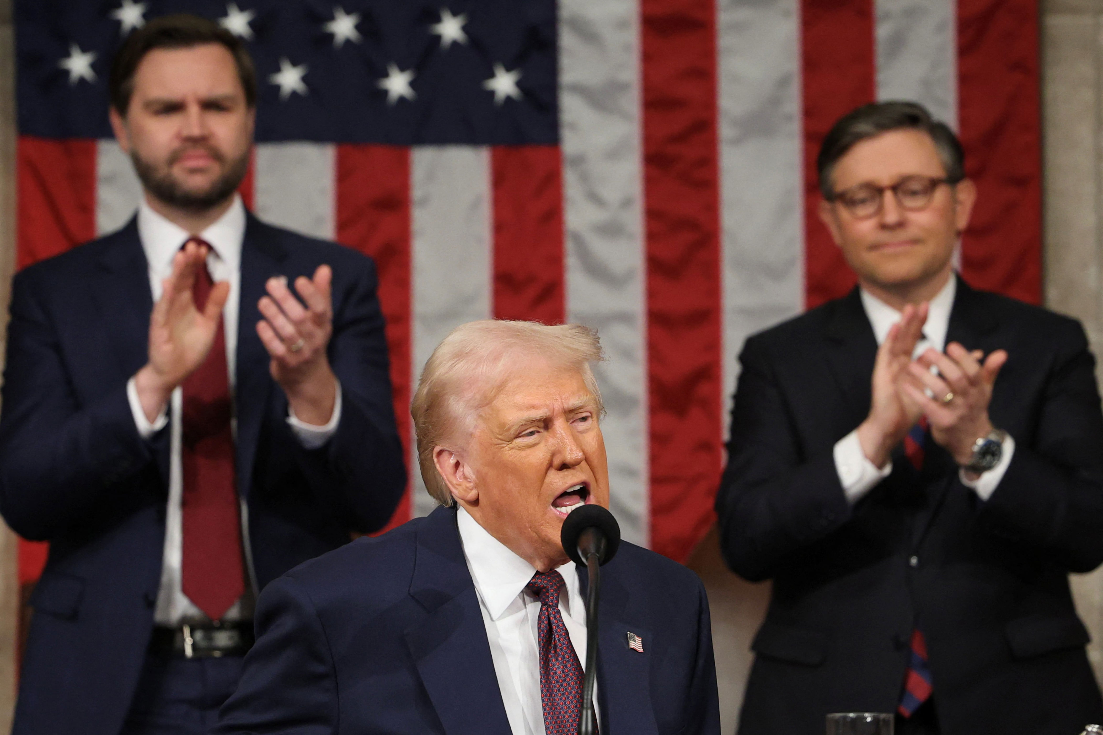 Opinion: Trump’s Speech Reduced American Democracy to a MAGA Game Show