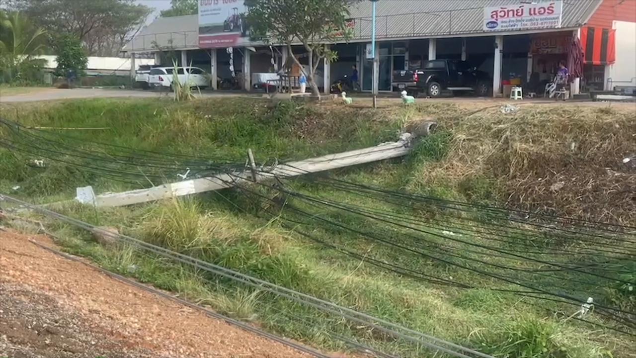 Storm shakes homes as locals scramble for shelter in northeast Thailand