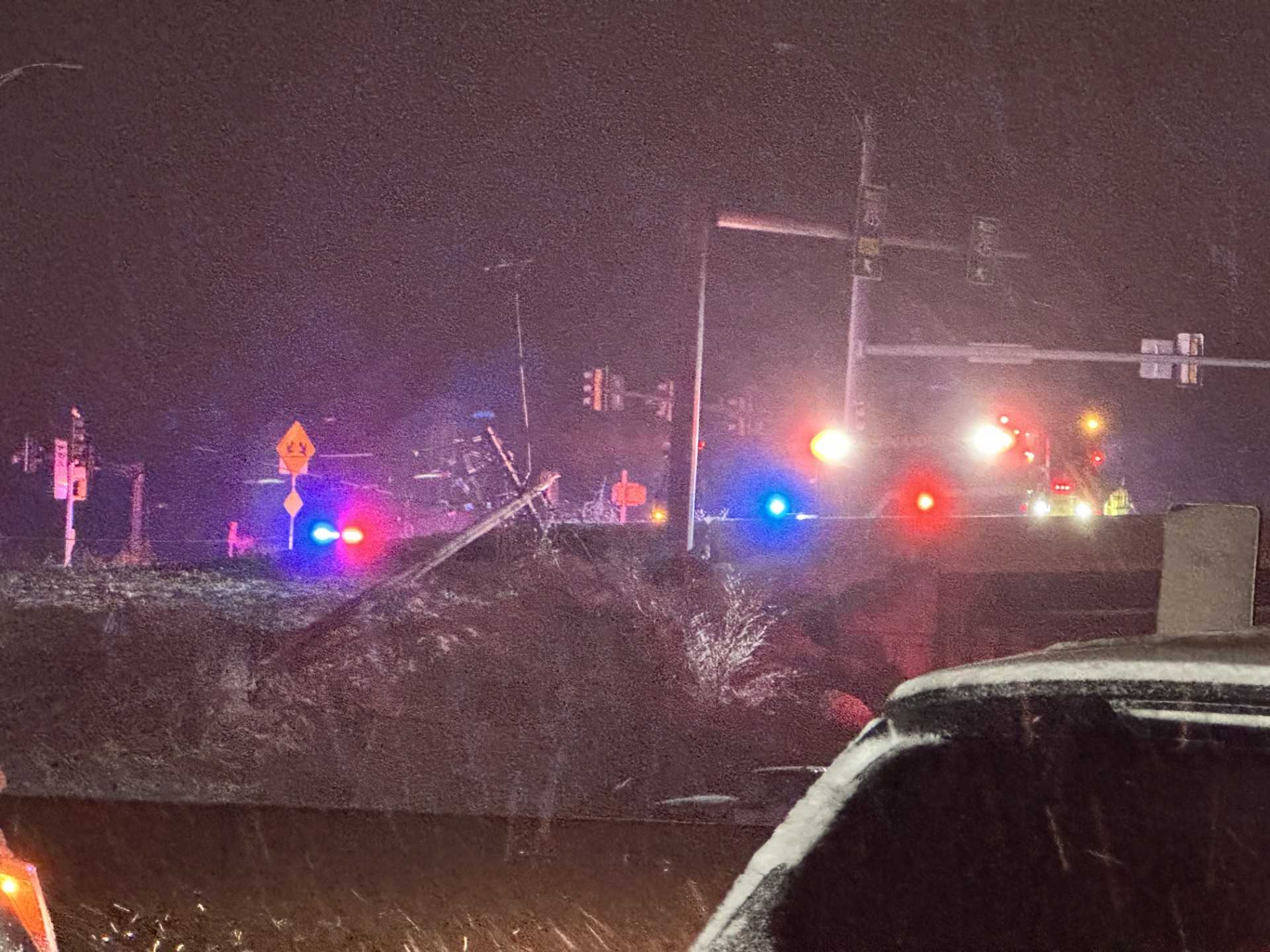 Near-blizzard conditions brought snow and strong winds - See storm ...