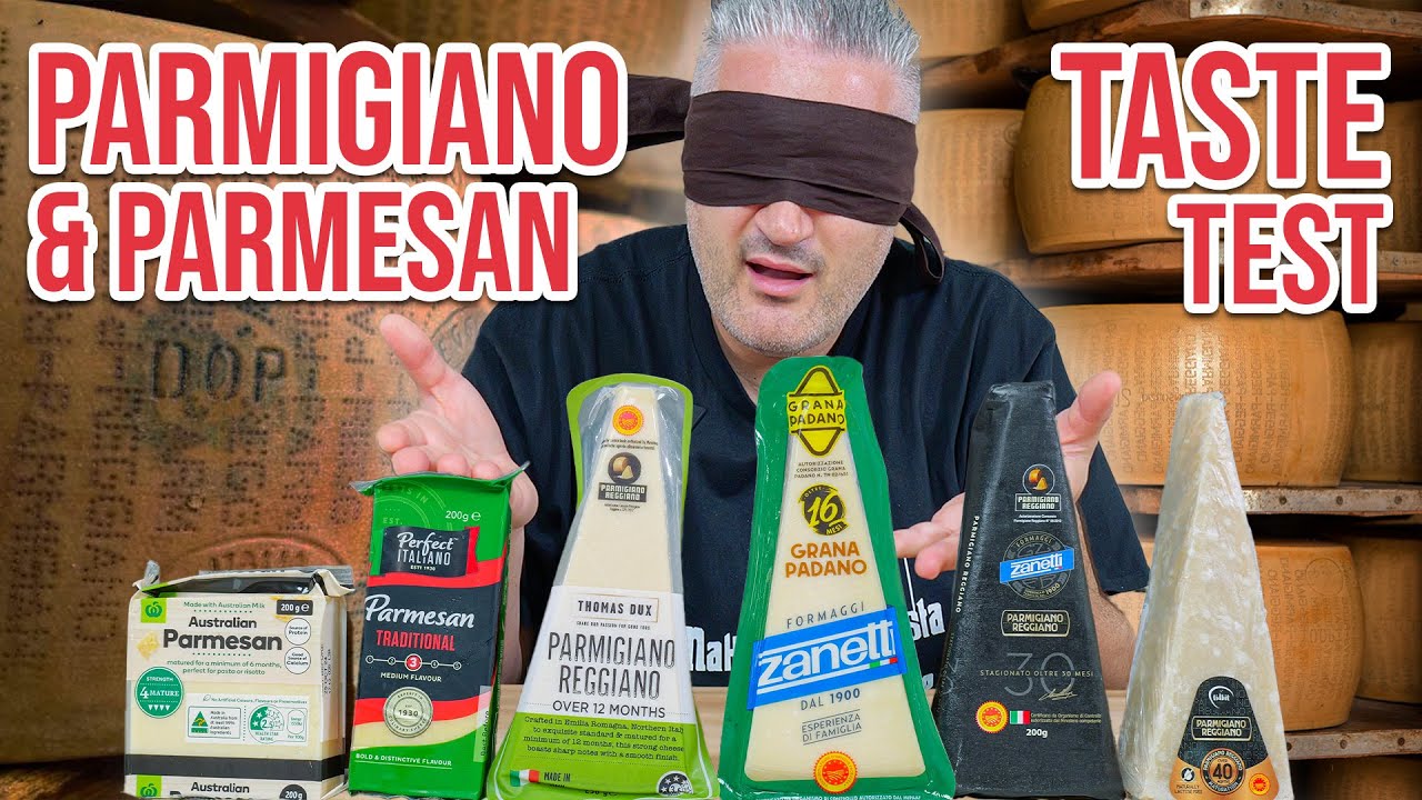 Italian Chef Blind Parmigiano Reggiano and Parmesan - TASTE TEST