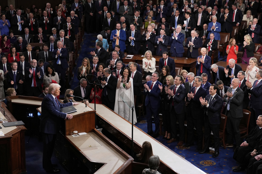 Trump's address to Congress showed the country's stark partisan divide