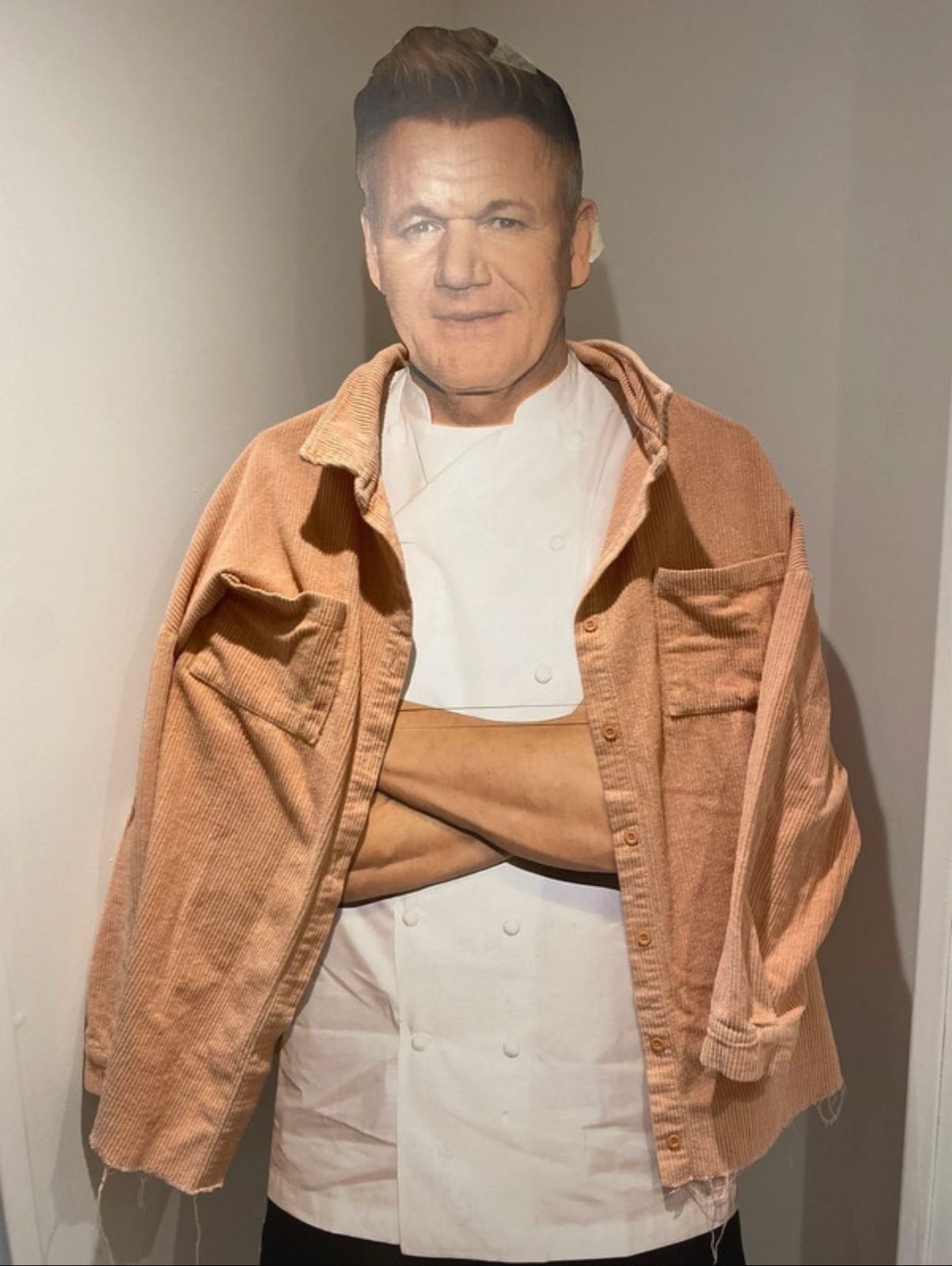Dog walker uses lifesize Gordon Ramsay cardboard cutout to sell items ...