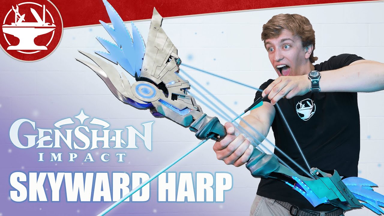 We BUILT the Skyward Harp from Genshin Impact – Epic Crafting Challenge!