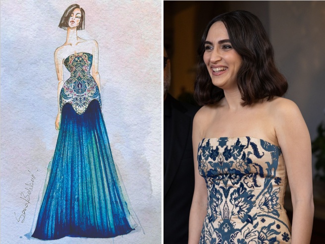 Mahsa Rostami agli Oscar con l’abito realizzato dalle donne vittime di ...