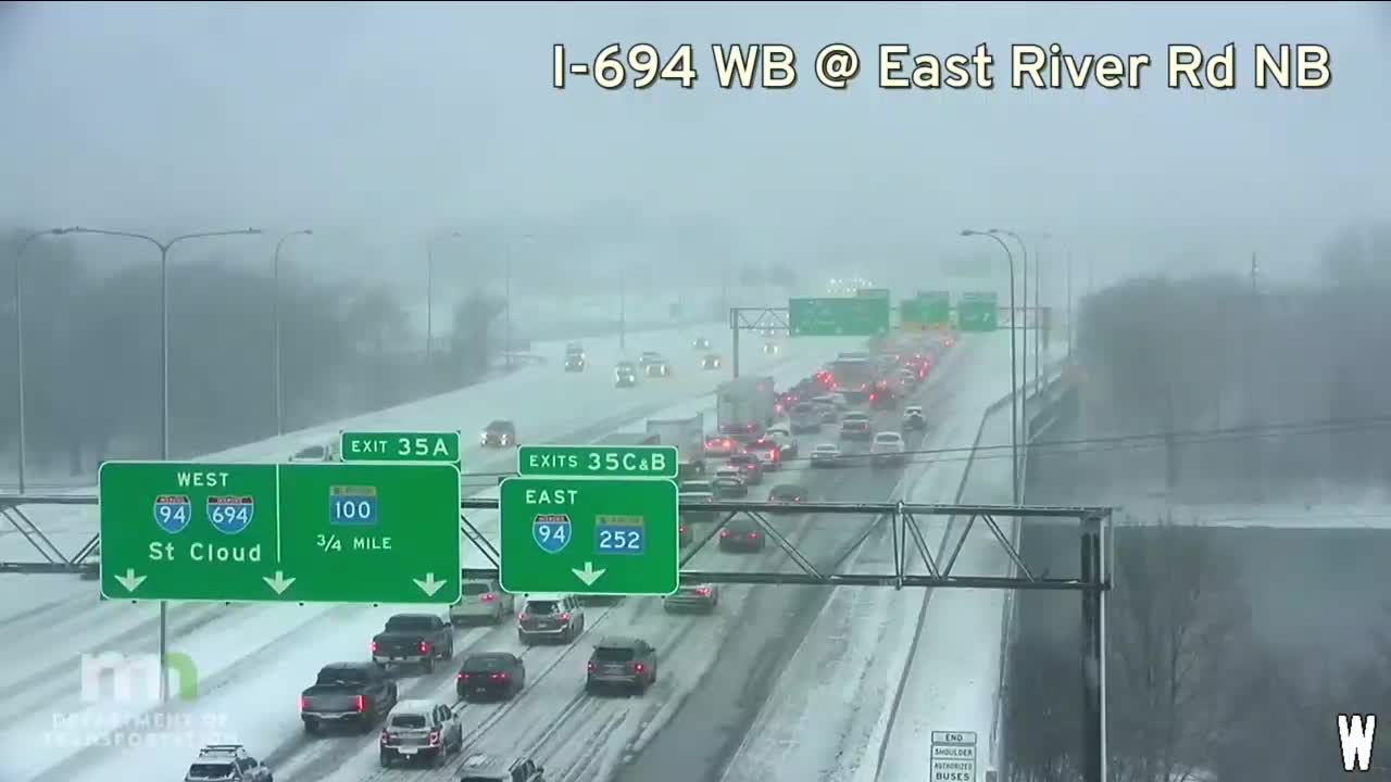 Minnesota weather: Snow, wind making for messy roads