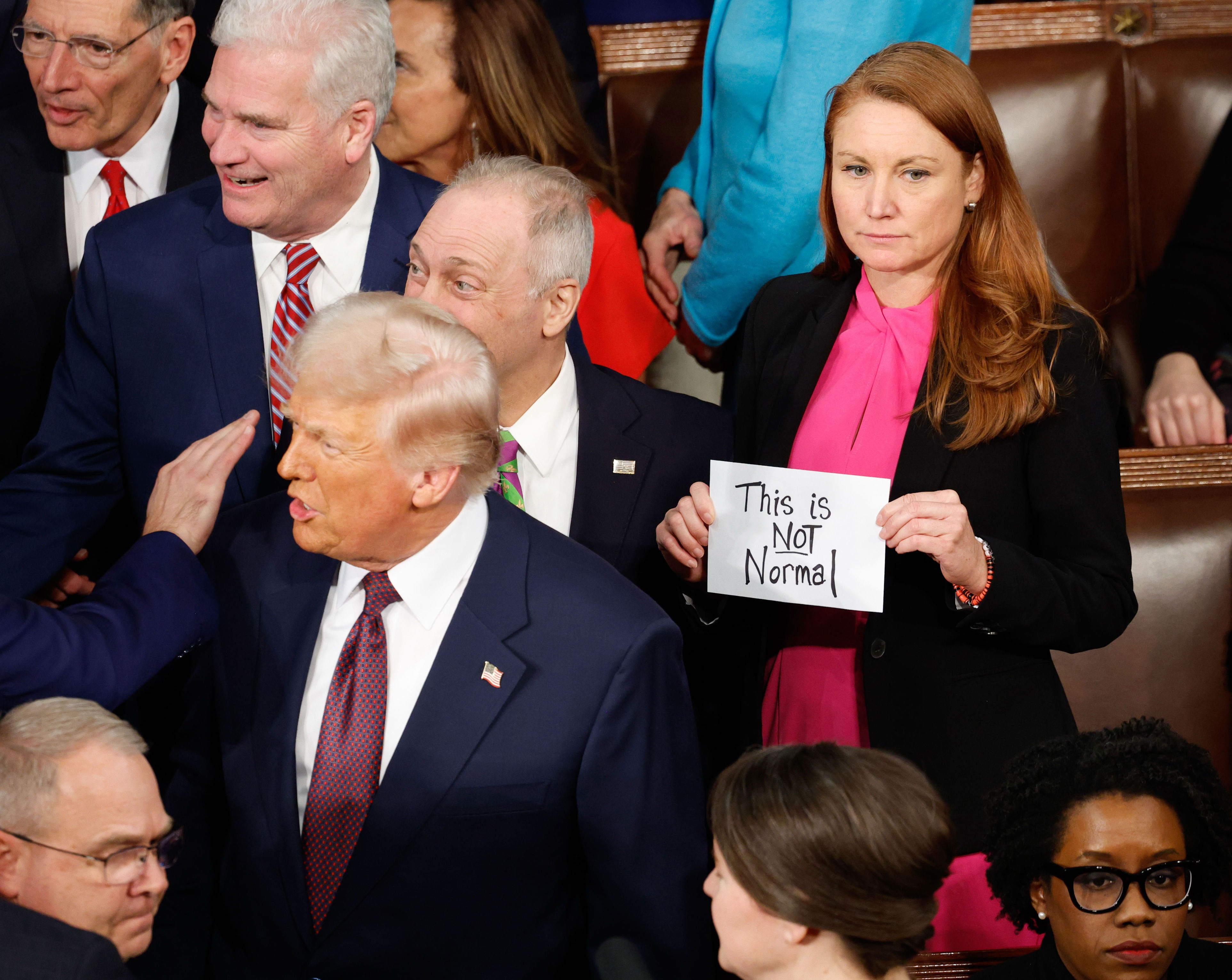 Live updates: Republicans applaud Trump address to Congress; Democrats ...