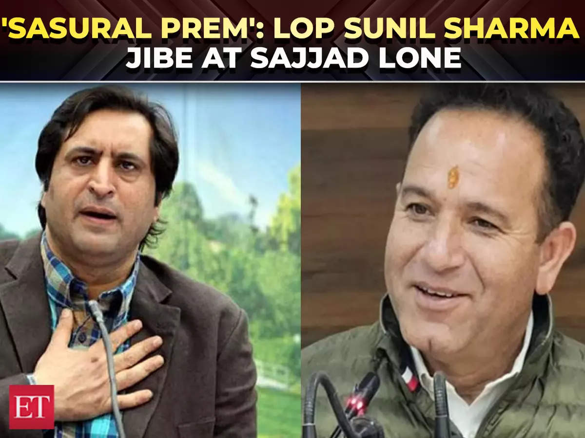 J&K | LoP Sunil Sharma’s hilarious jibe at Sajjad Lone over his remark on Article 370, 'Sasural ...