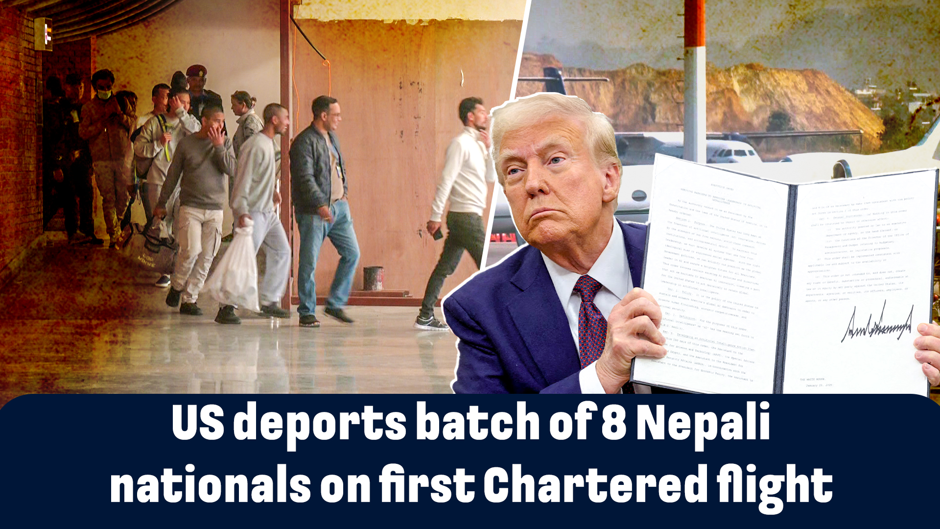 US deports batch of 8 Nepali nationals on first Chartered flight