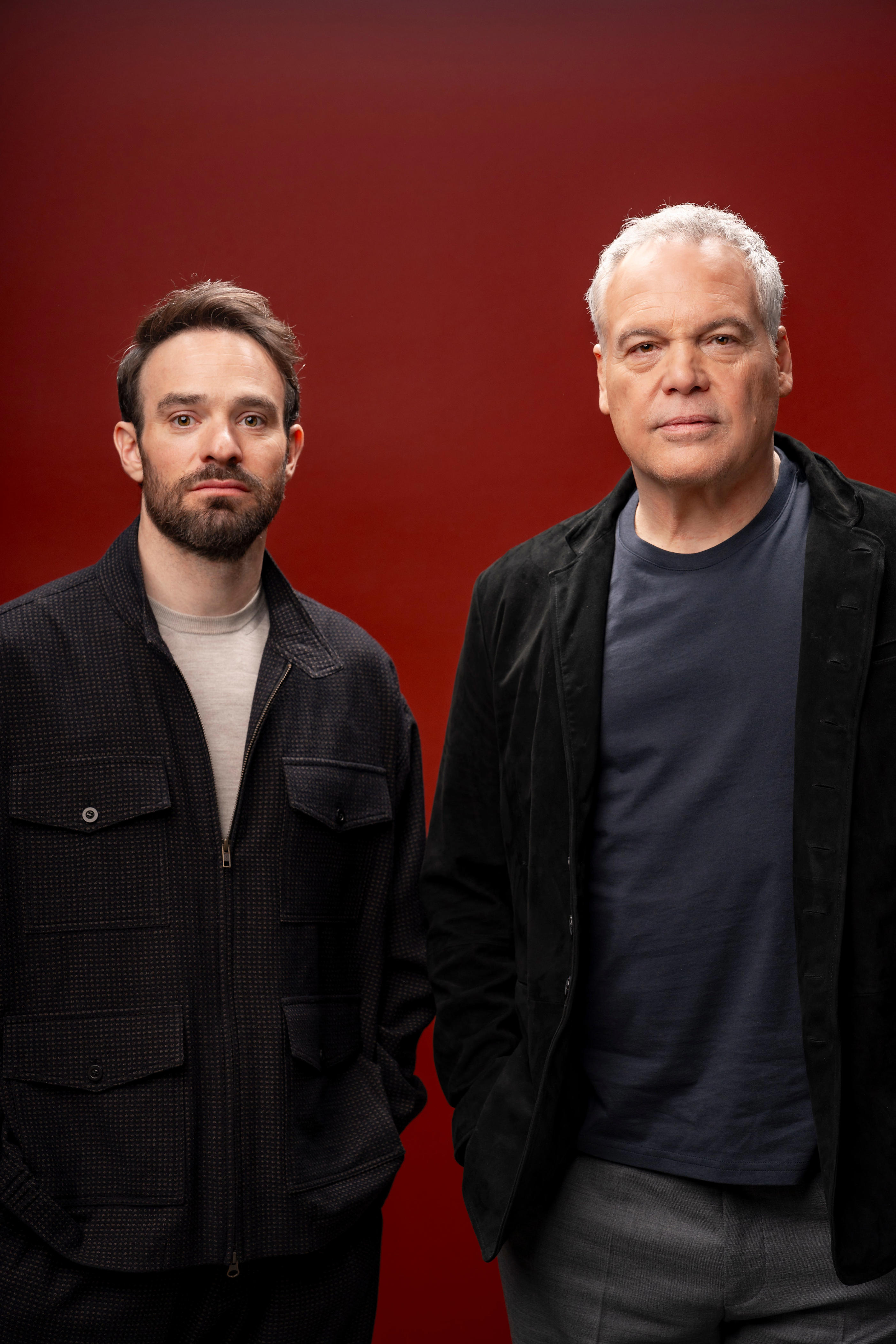 The bruise brothers: Charlie Cox, Vincent D'Onofrio lock horns in ...