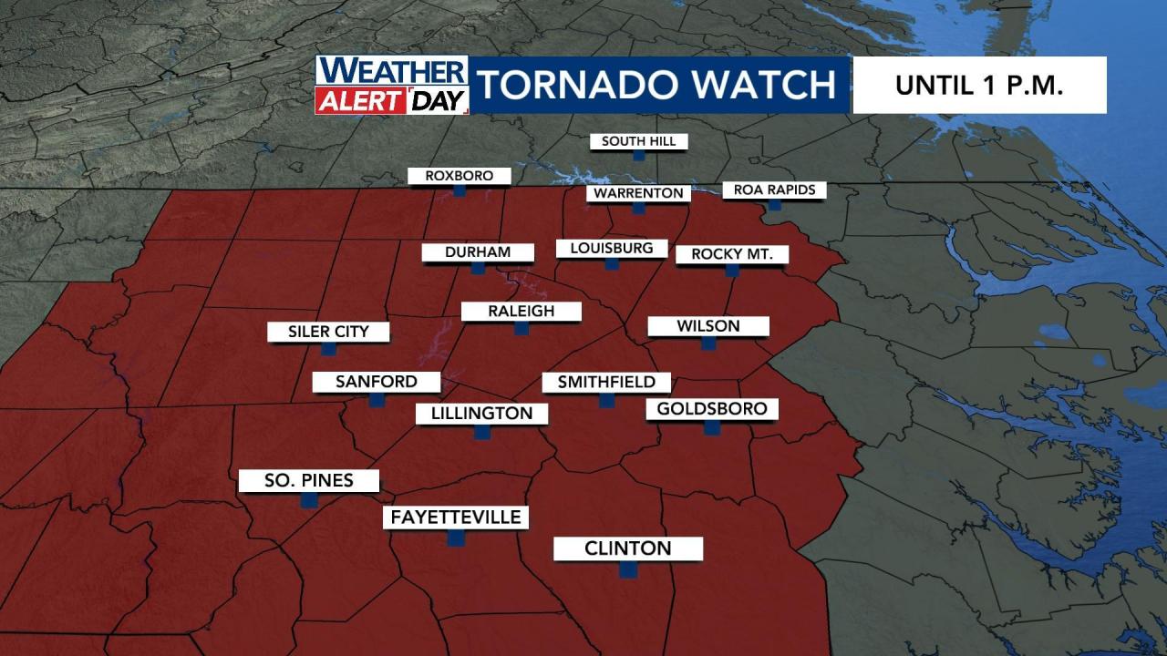 Live updates: 1st tornado warning of the day issued for Forsyth County