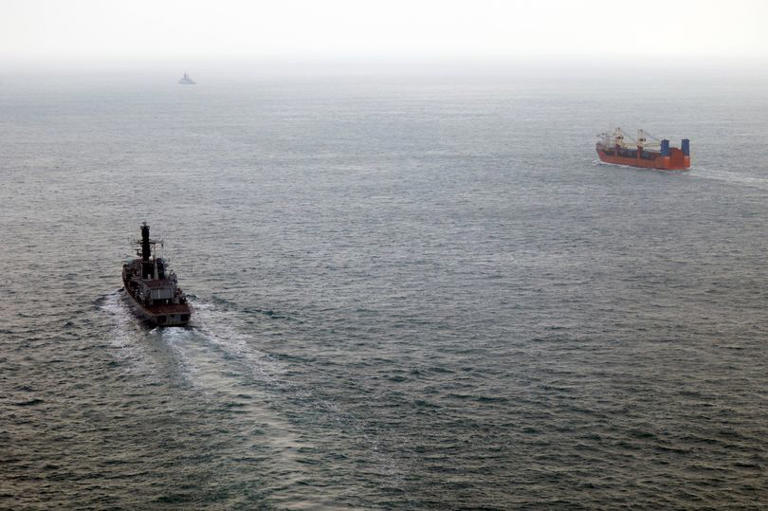Russian ships off UK coast shadowed by Royal Navy