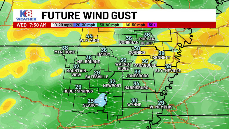 First Alert: Wind gusts over 35 mph