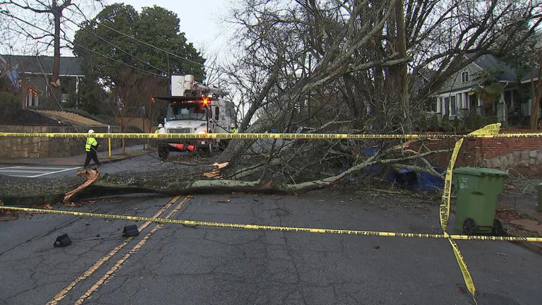 Storms bring down trees, knock power out for thousands