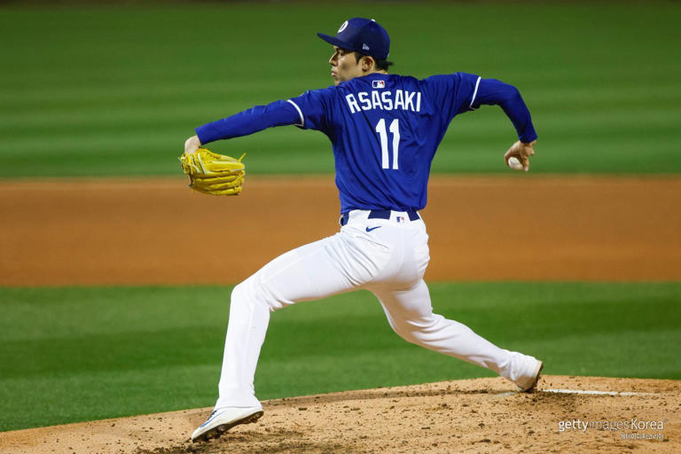 ‘최고 159.8km’ 사사키, 美 데뷔전 찢어→도쿄돔 서나