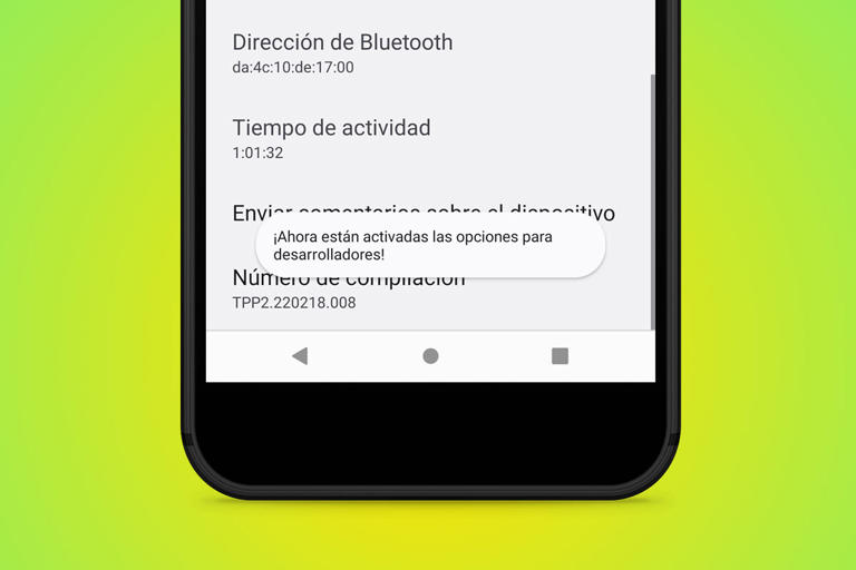 Opciones de Desarrollo en Android: Registro HCI de Bluetooth