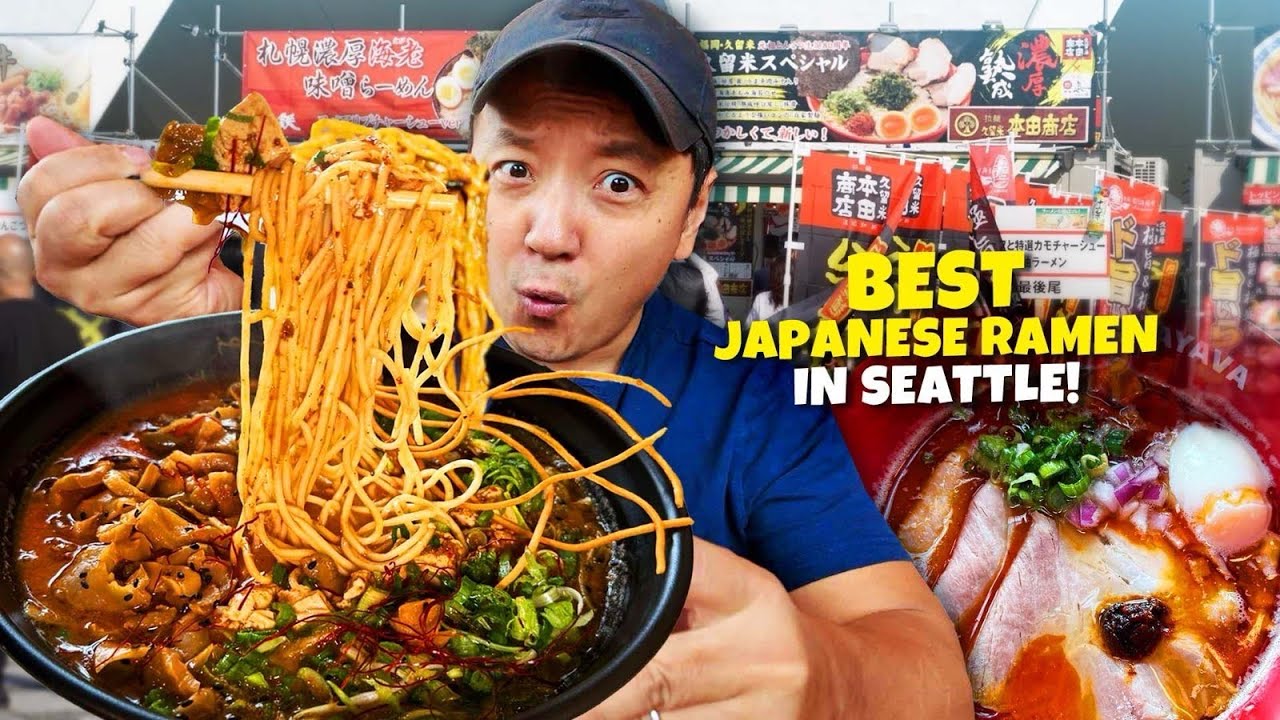 24 Hours Eating at Seattle’s BEST Ramen Shops 🍜 ULTIMATE Noodle Tour