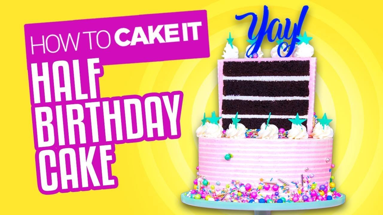 Chocolate & Banana Half Birthday Cake