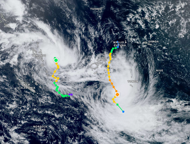 Six cyclones spin around the Southern Hemisphere simultaneously in rare ...