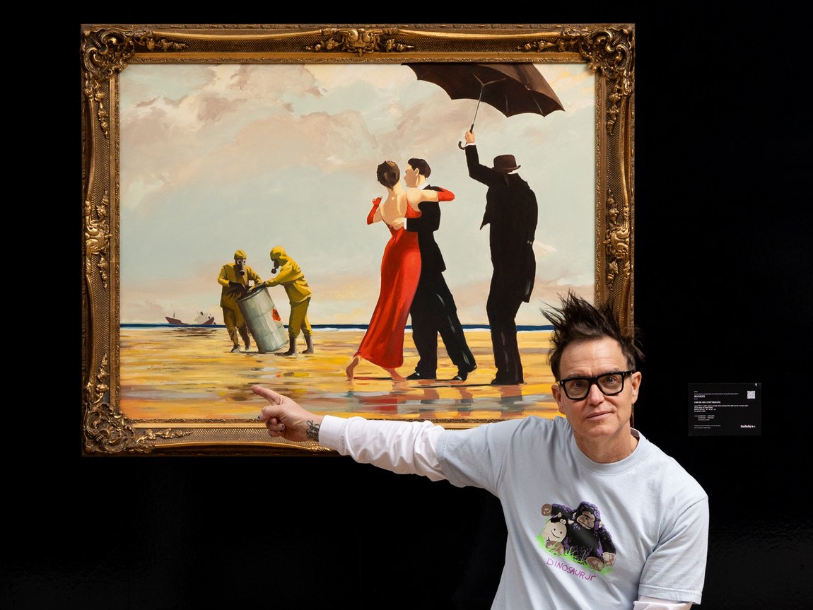 Banksy-Gemälde von Blink-182-Star Mark Hoppus erzielt Millionensumme
