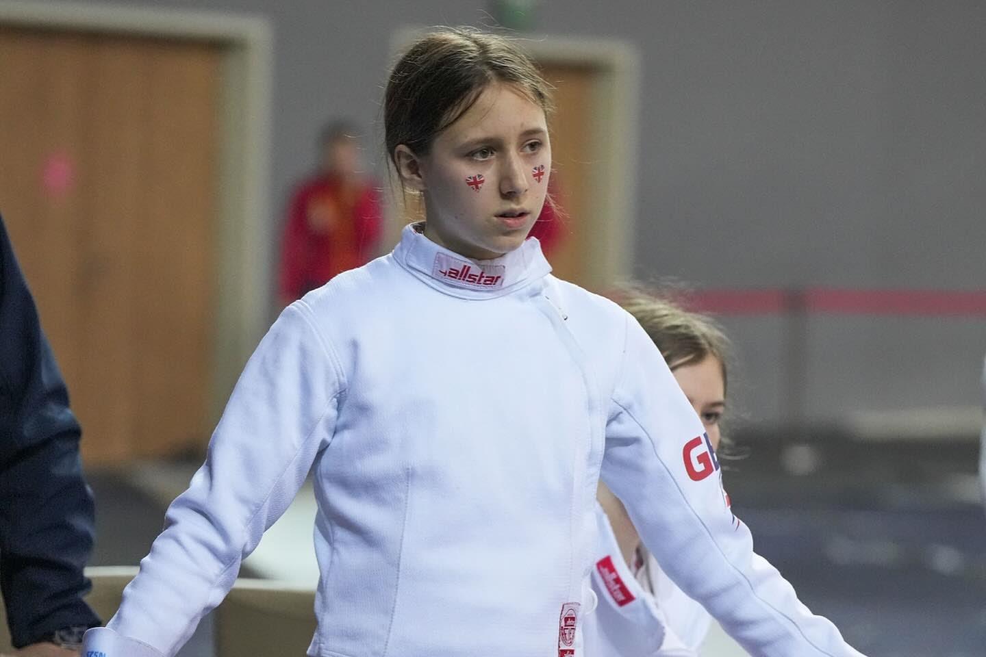 ‘Izzy’ fenced well on GB debut at the Euros and her next stop is China!