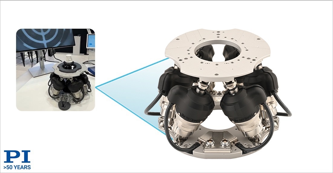 Robust Hexapod for Industrial High-Accuracy 6-Axis Alignment Applications