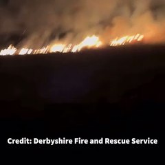 Derbyshire wildfire (Credit - Derbyshire Fire and Rescue Service)
