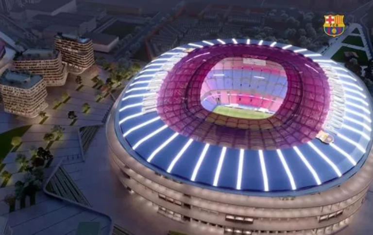 Where will Barcelona play in the Champions League?