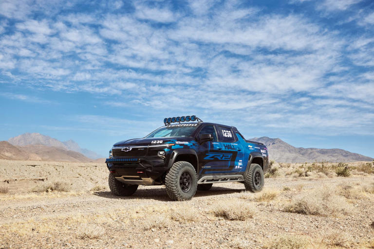 Chevy Hypes Up the Silverado EV Trail Boss with 1100-HP ZR2 Race Truck