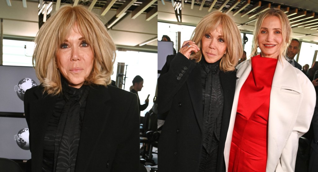 Brigitte Macron Embraces Wild Flair in Tiger-print Dress and Wool Coat ...